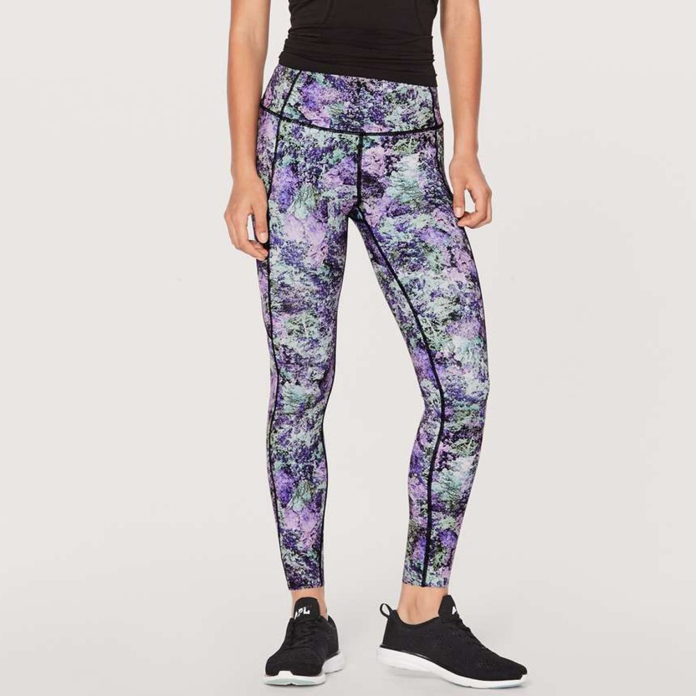 Lululemon Fast And Free Vivid Vision Leggings Size 10… - Gem